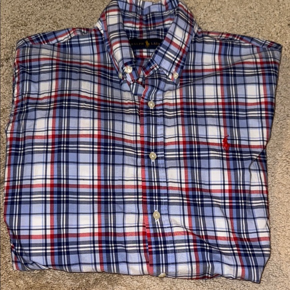 Polo Ralph Lauren | Shirts | Polo By Ralph Lauren Mens Red And Blue ...